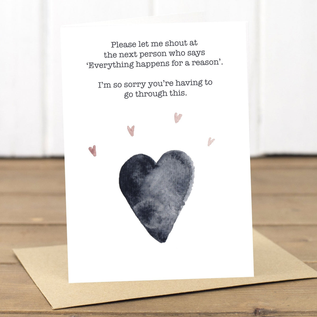 Hard Times Black Heart Card – Yellowstone Art Boutique